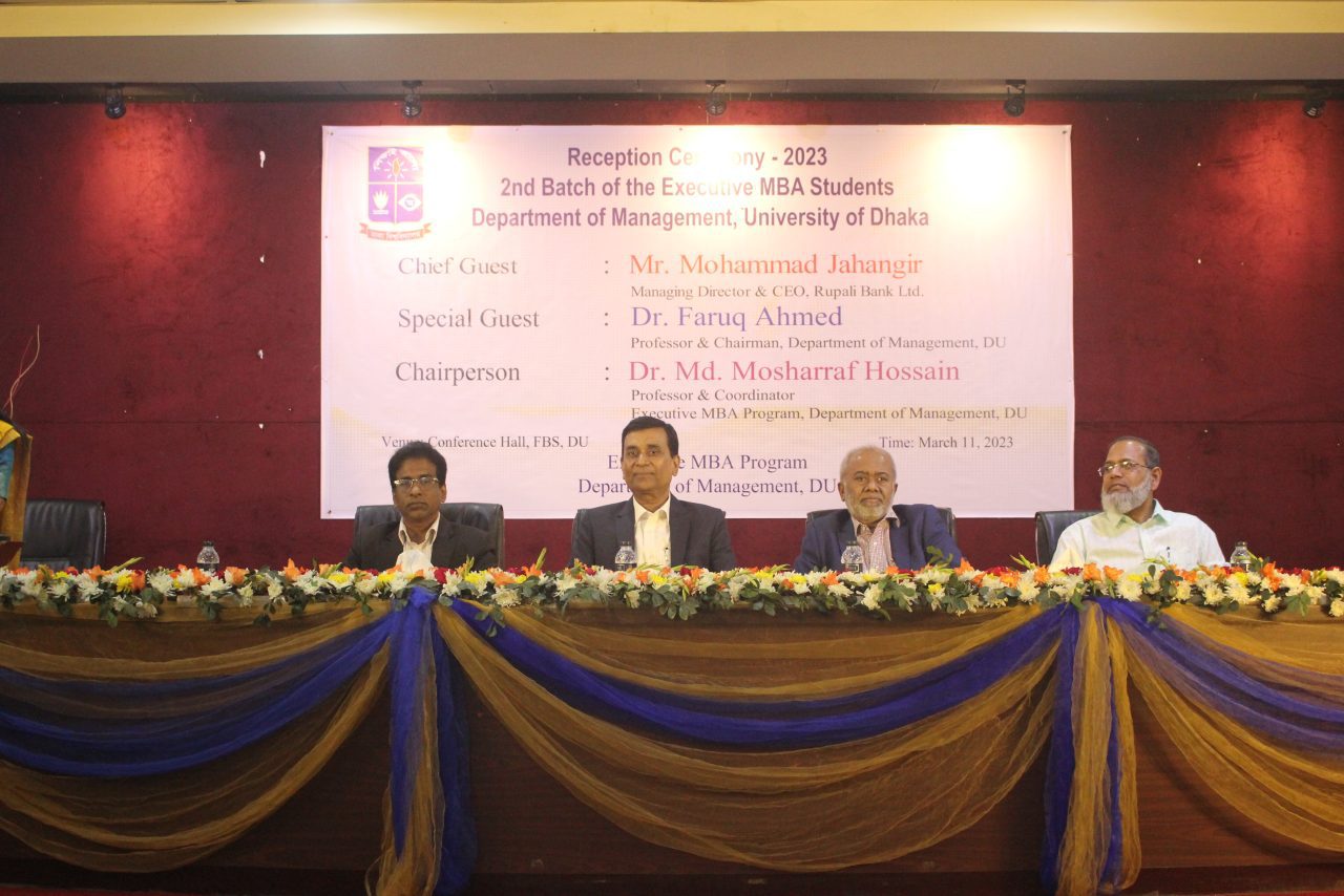 Executive Master of Business Administration - DU MANAGEMENT